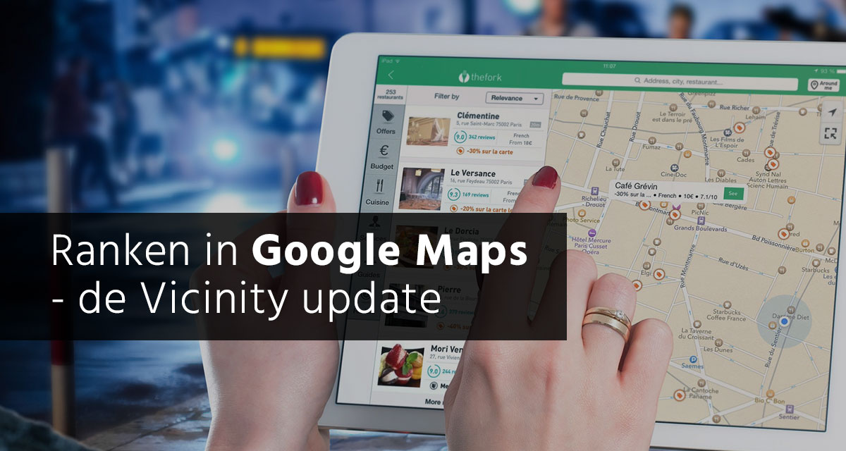 Ranken in Google Maps - de Vicinity update | B&S Media IM